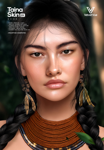 Second Life Marketplace - [ VelvetVue ] Taina Skin :: Sienna (EvoX)